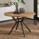 Mercury Row® Etna Round Solid Wood Top Metal Base Dining Table & Reviews | Wayfair